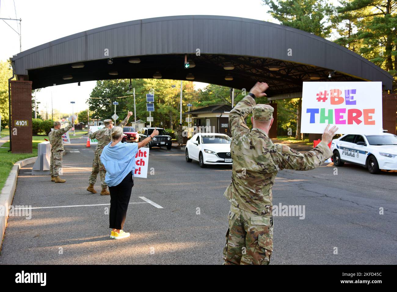 Members of the Suicide Prevention Awareness program hold signs of ...