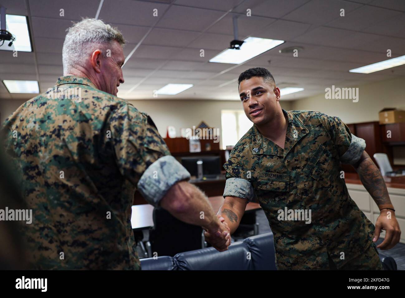 U.S. Marine Corps Maj. Gen. William Bowers, the commanding general for Marine Corps Recruiting ...