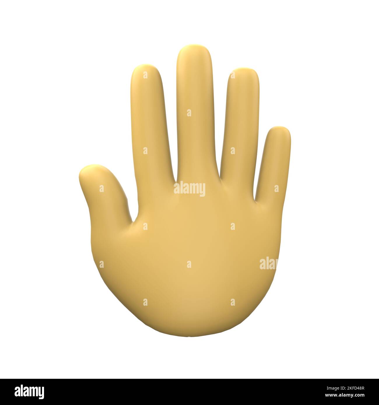 A 3D rendering of a hand sign on a white background Stock Photo - Alamy