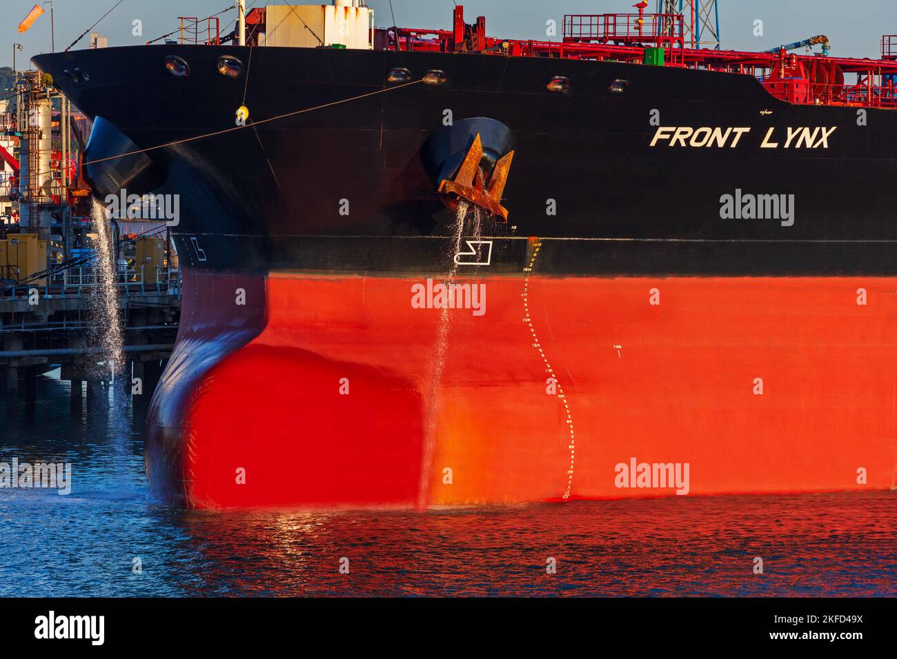 Oil tanker Front Lynx,Fawley Refinery,Southampton, Hampshire, England ...