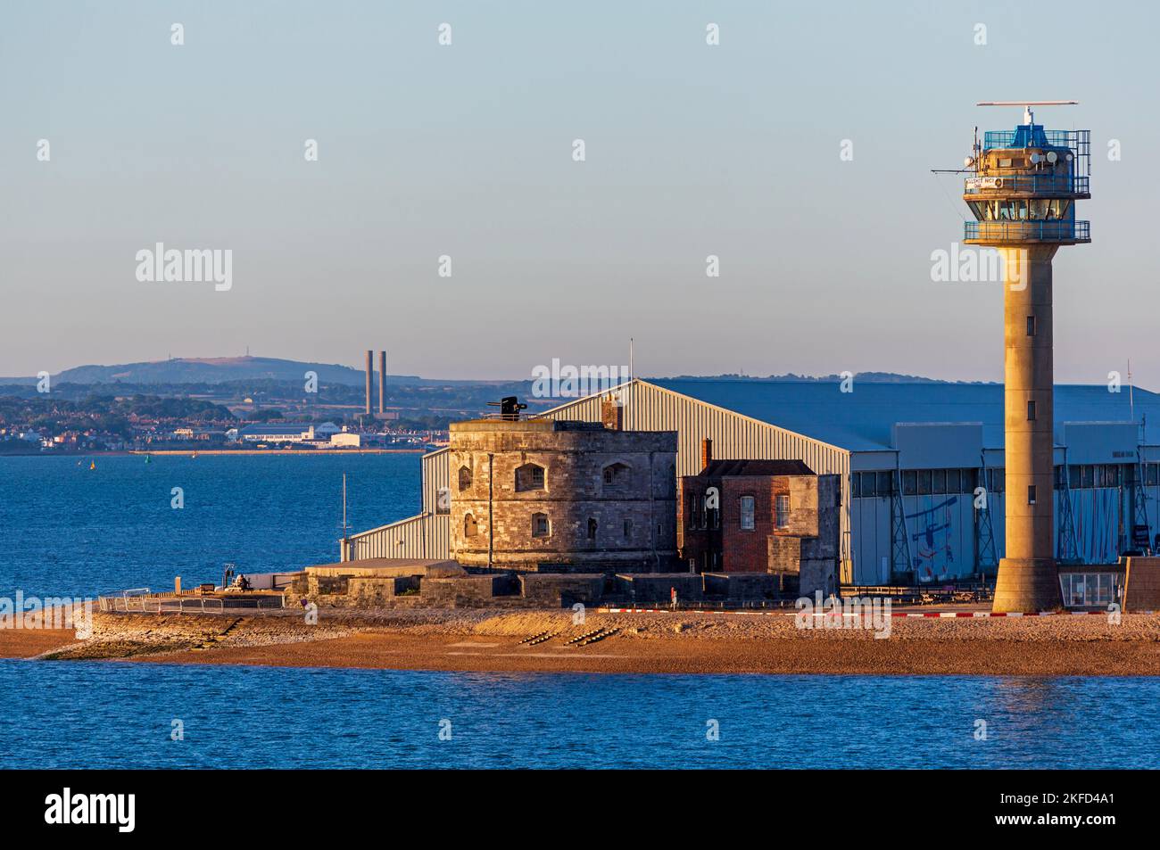 Calshot Spit in the Solent,Southampton, Hampshire, England,United ...
