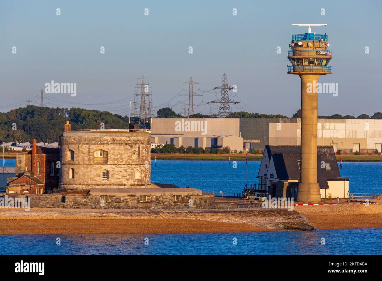 Calshot Spit in the Solent,Southampton, Hampshire, England,United ...