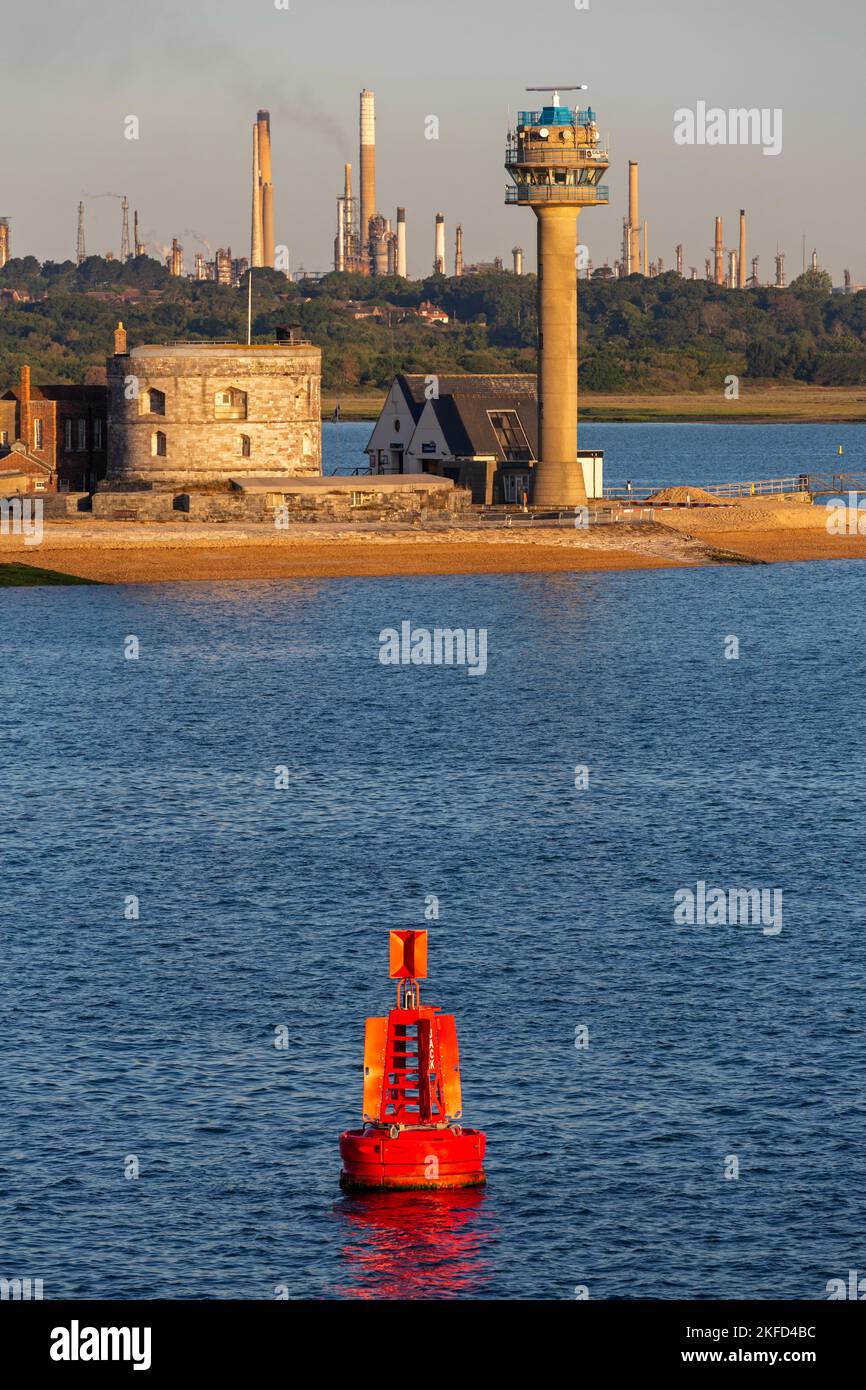 Calshot Spit & buoy,Southampton, Hampshire, England,United Kingdom ...