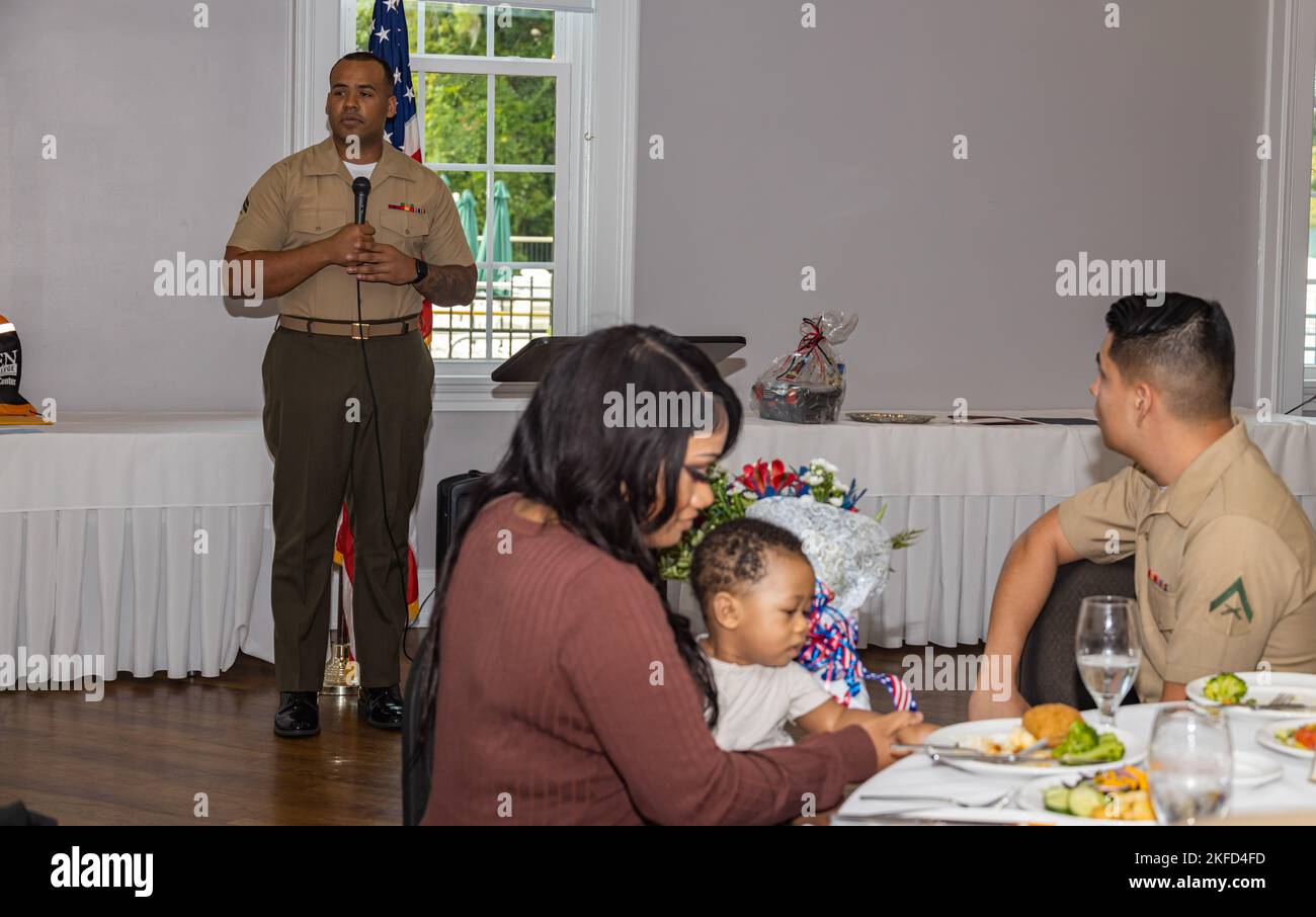 U.S. Marine Cpl. Austin Crooks, an administrative specialist assigned ...