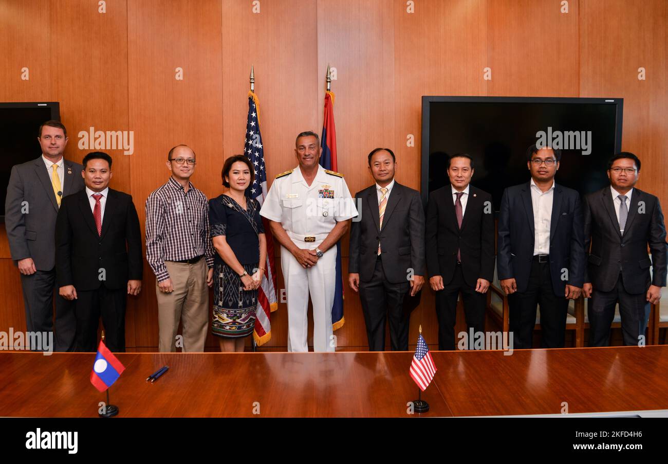 Lao People's Democratic Republic (Laos PDR) delegation and Defense POW ...