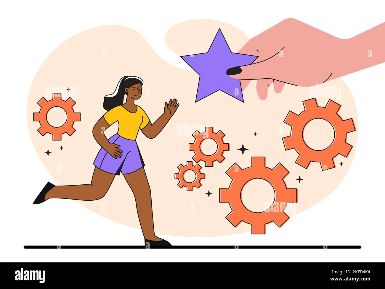 Employee success concept Stock Vector Image & Art - Alamy