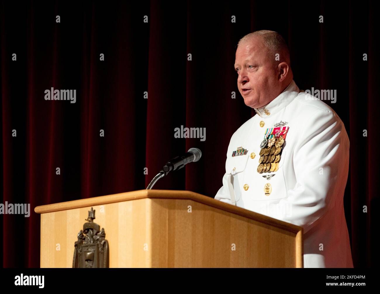 ANNAPOLIS, Md. (Sept. 8, 2022) Master Chief Petty Officer of the Navy (MCPON) James Honea ...