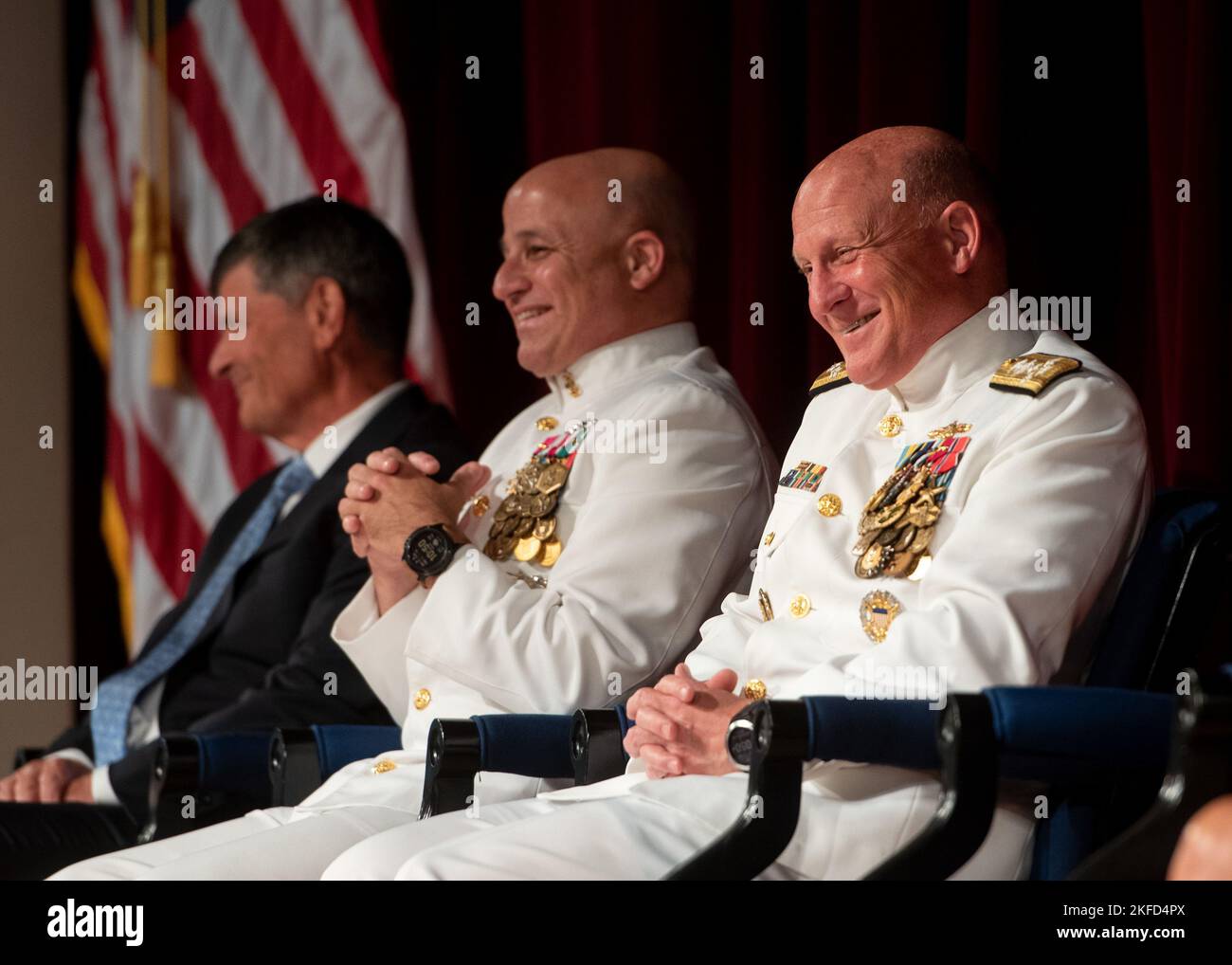 ANNAPOLIS, Md. (Sept. 8, 2022) Chief of Naval Operations Adm. Mike Gilday and Master Chief Petty ...