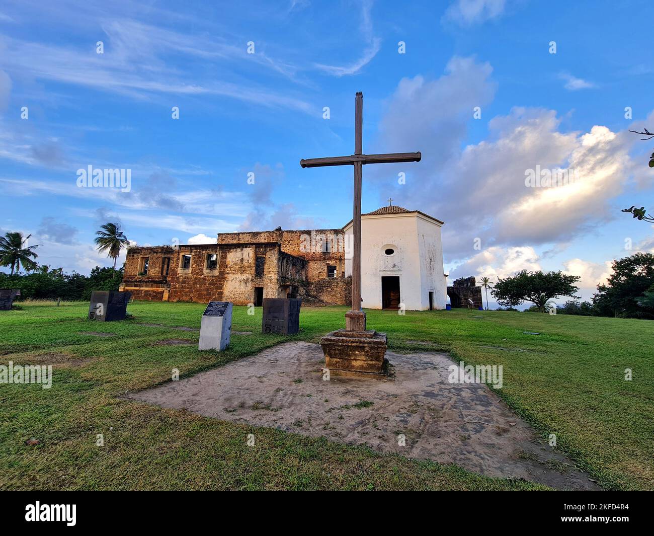 The Casa da Torre de Garcia Davilla castle in Bahia, Brazil Stock Photo ...