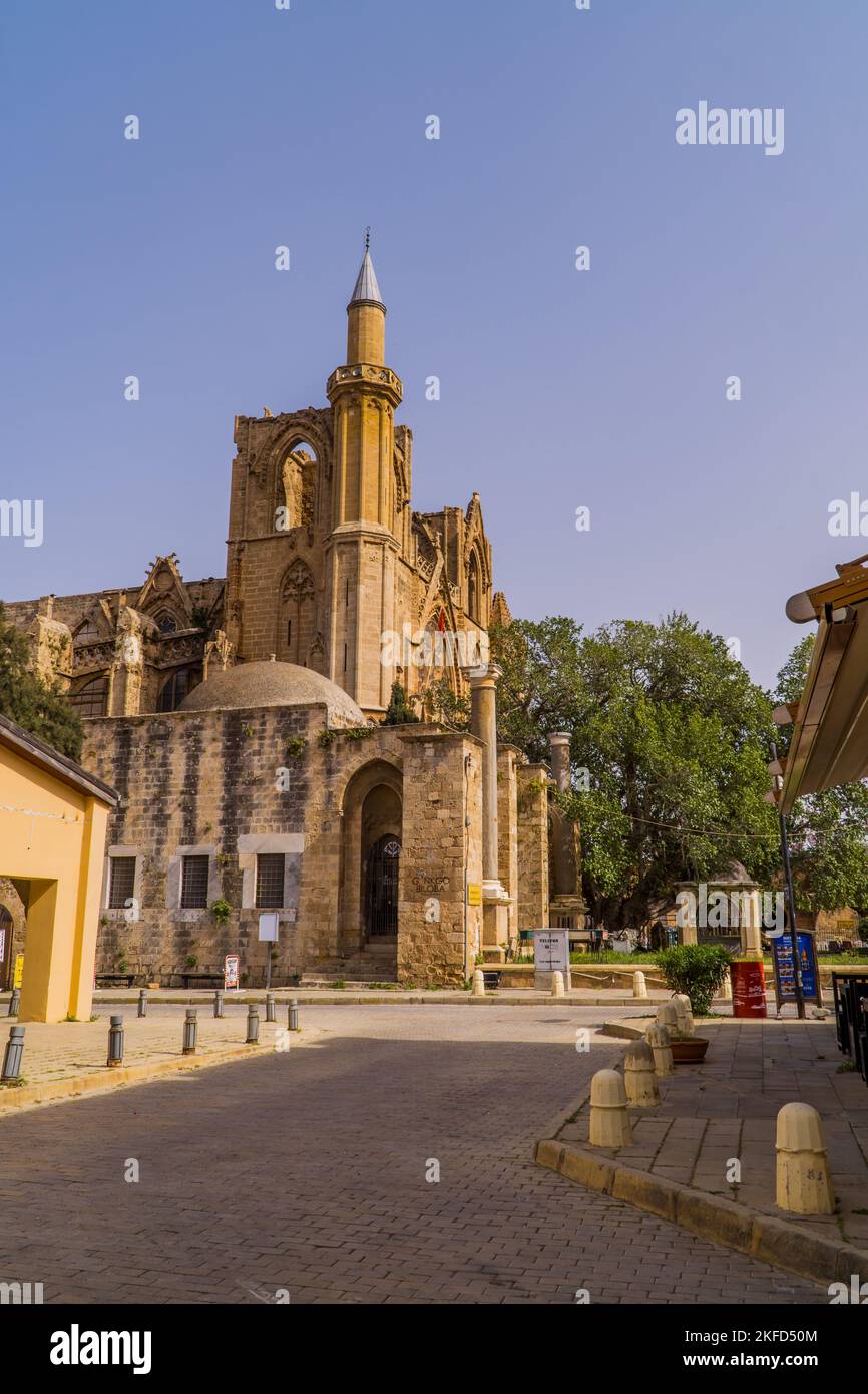 A vertical view of Lala Mustafa Pasha Mosque Stock Photo - Alamy