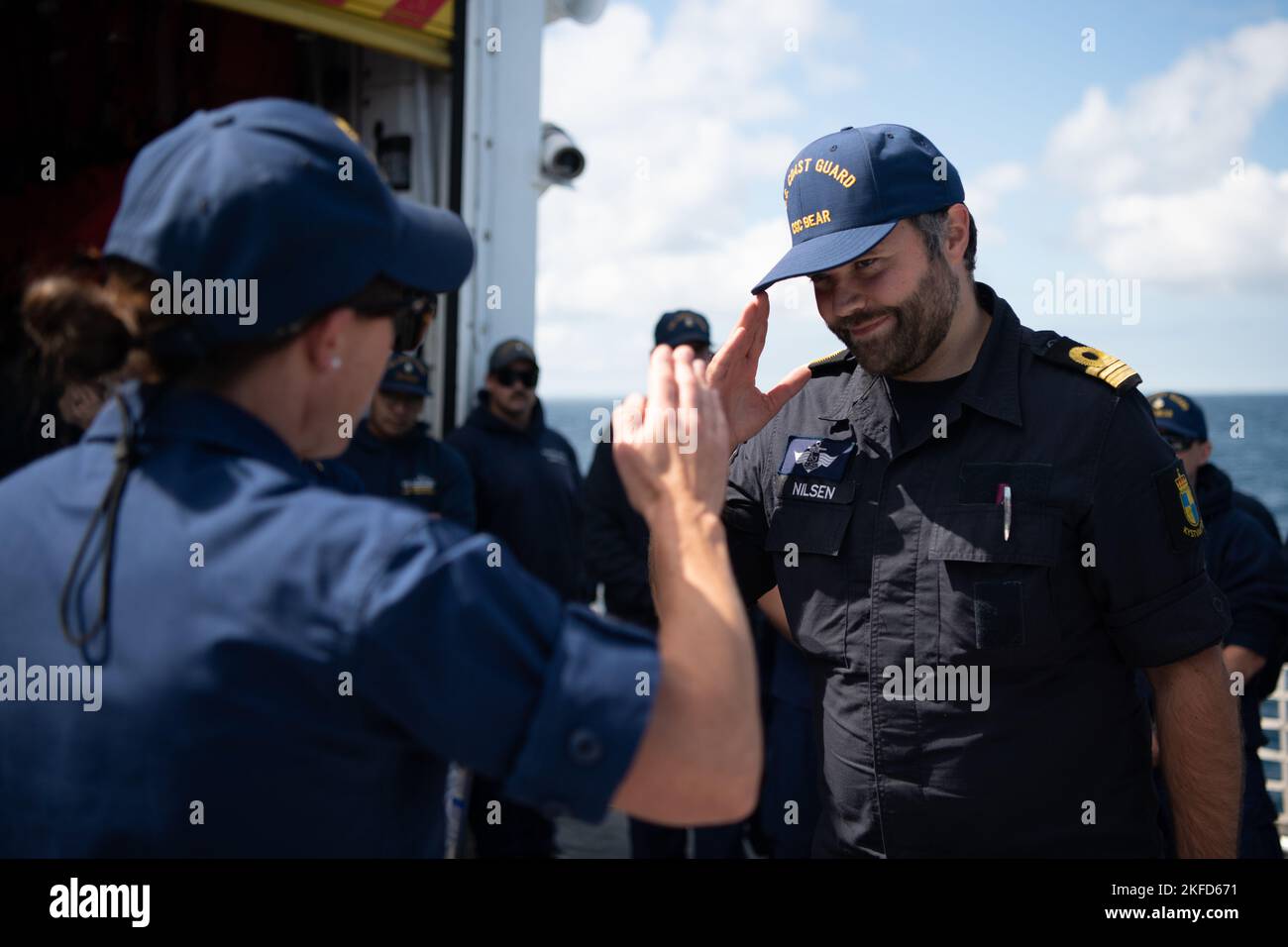 U.S. Coast Guard Cdr. Brooke Millard, the commanding officer of USCGC ...