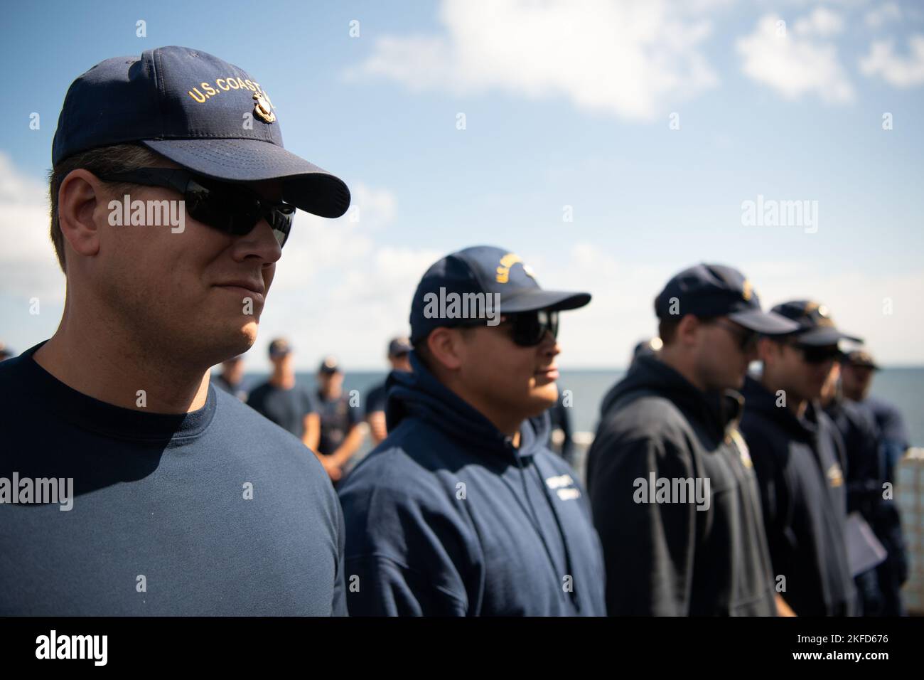 U.S. Coast Guard Chief Petty Officer Jason Brewer, a gunner’s mate ...
