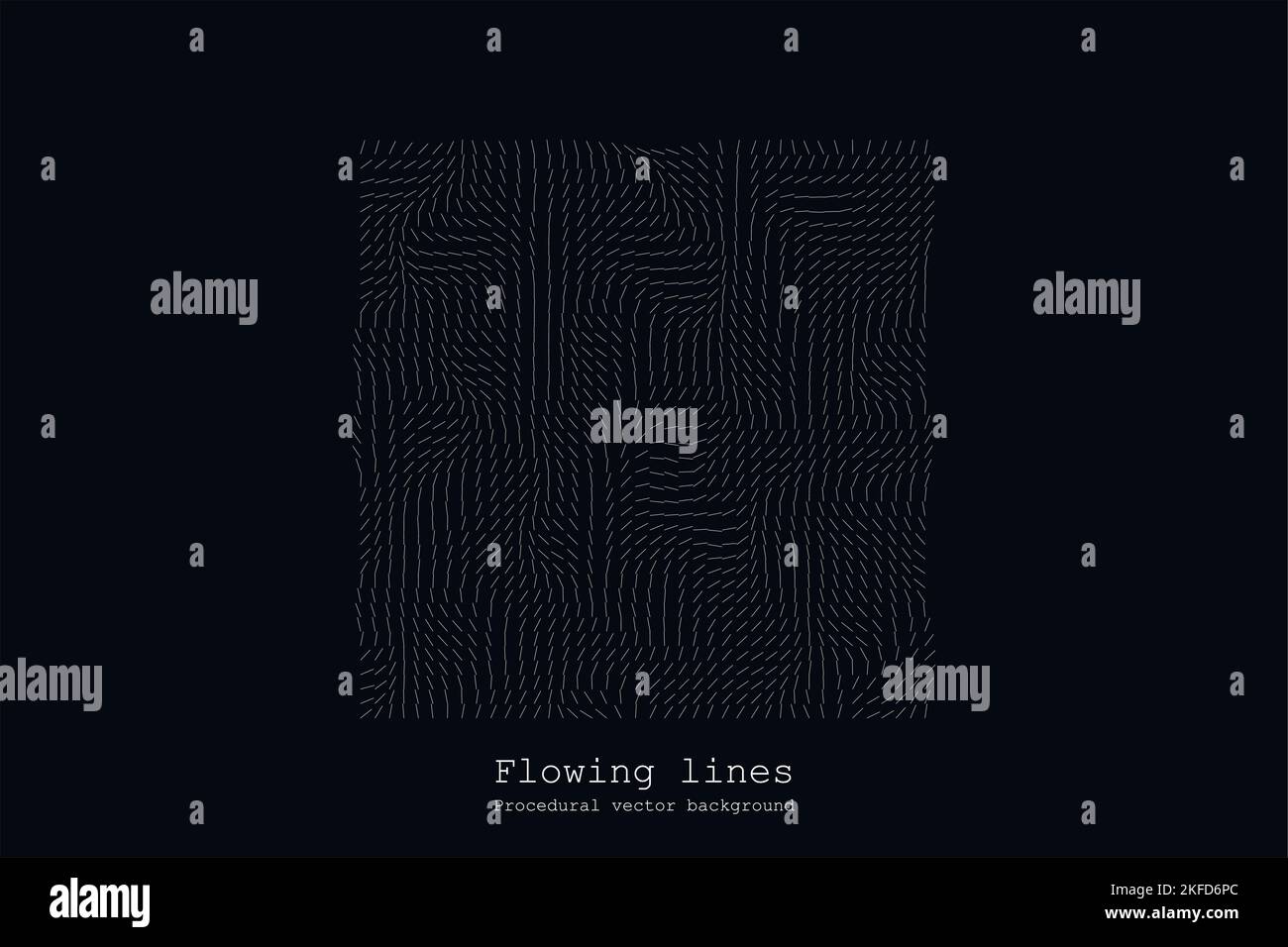 Abstract Line Matrix Pattern. Noise Flow Dynamic Stock Vector Image ...