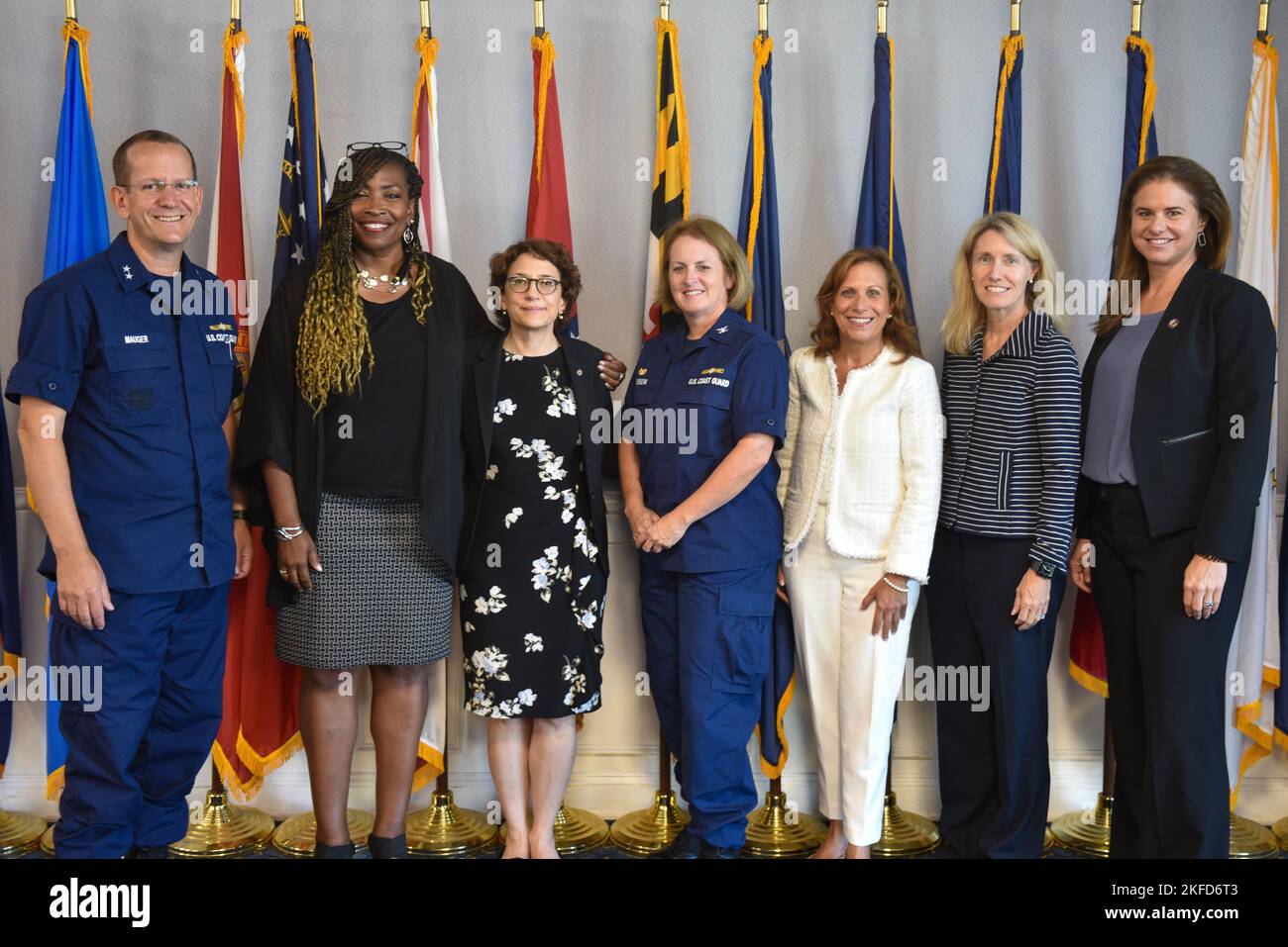 Rear. Adm. John Mauger, First Coast Guard District Commander (Far Left ...