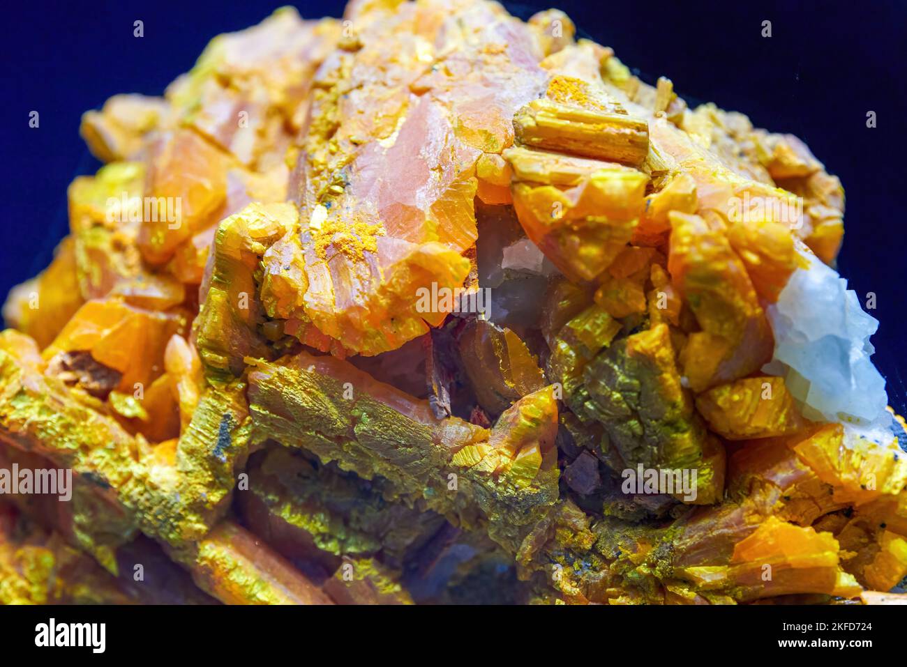Close-up of naturally occurring rare crystalline ore Stock Photo - Alamy