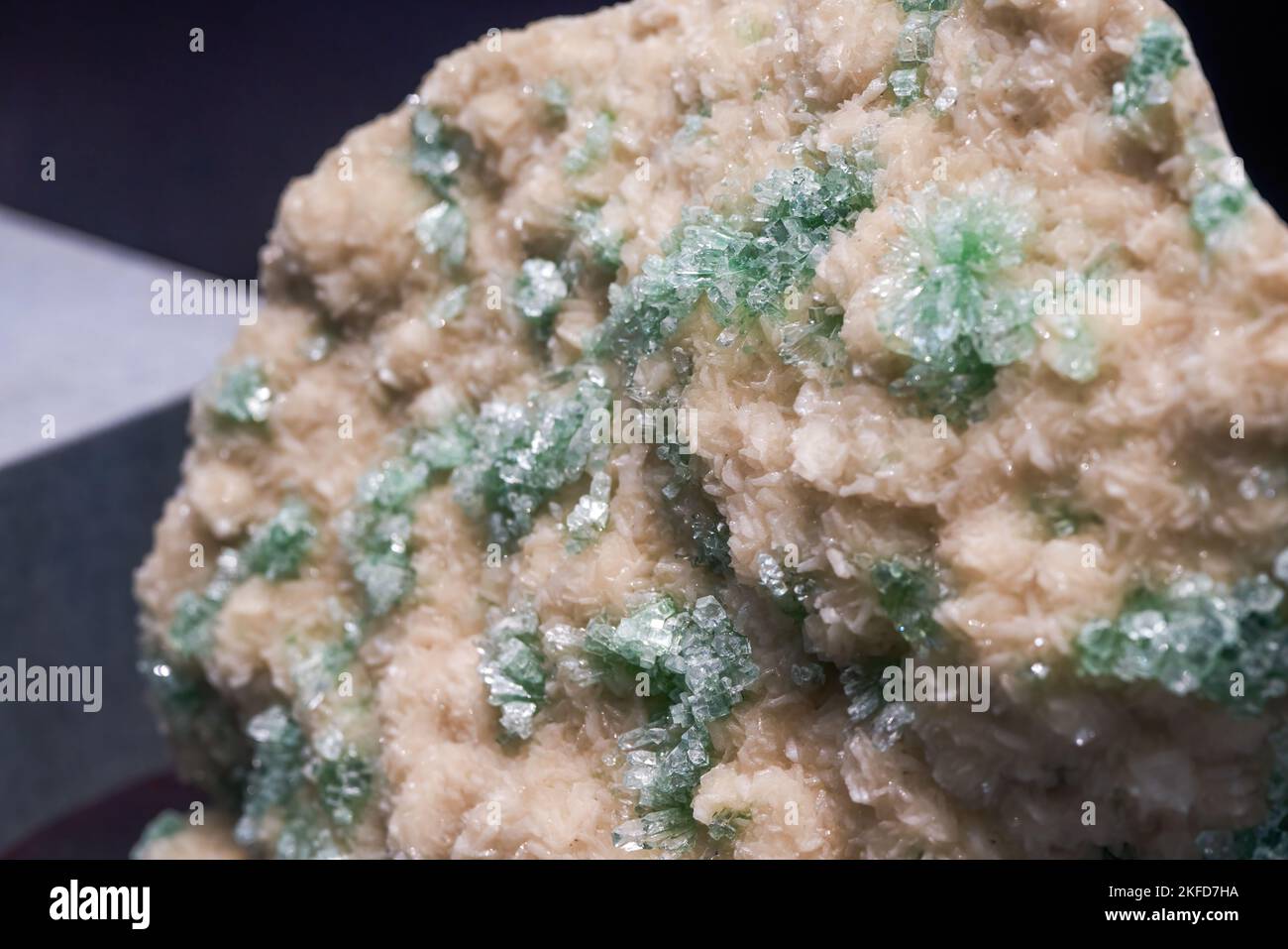 Close-up of naturally occurring rare crystalline ore Stock Photo - Alamy