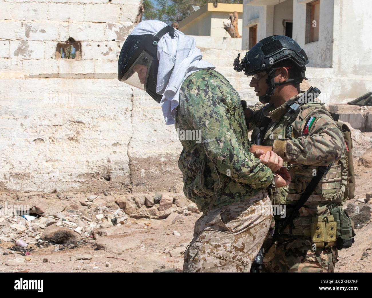 AQABA, Jordan - Jordanian Maritime Counter Terrorism Team conducts over ...
