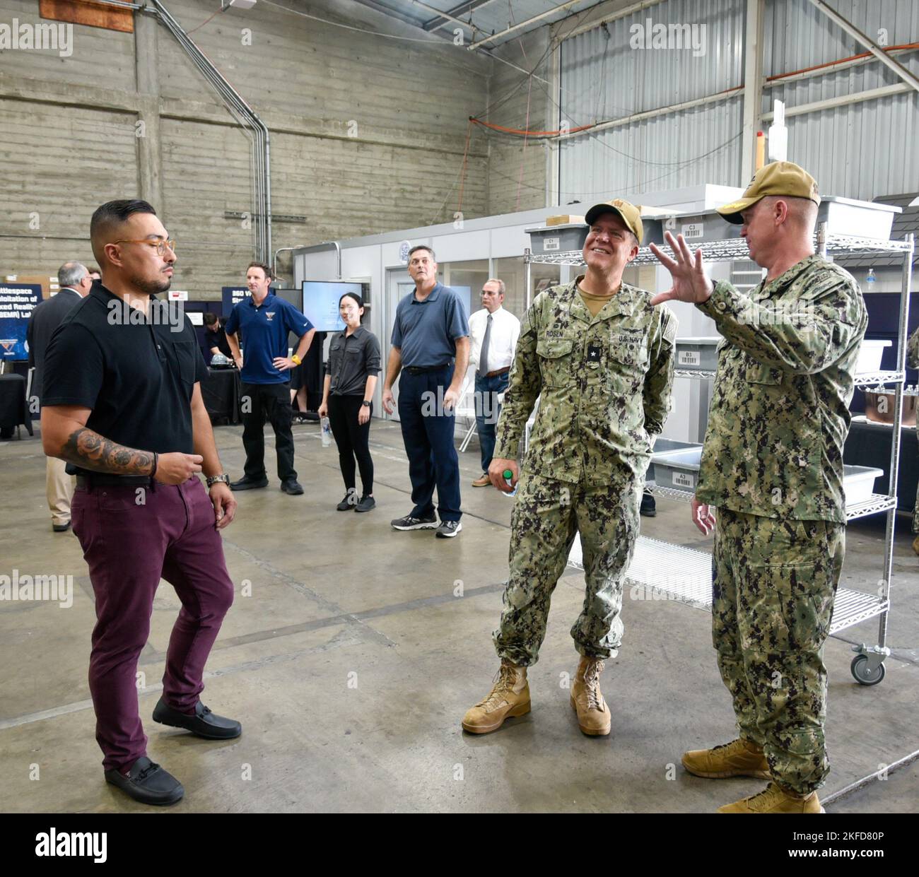 Capt. Cory Schemm, commanding officer NAVSUP FLC San Diego, and Rear ...