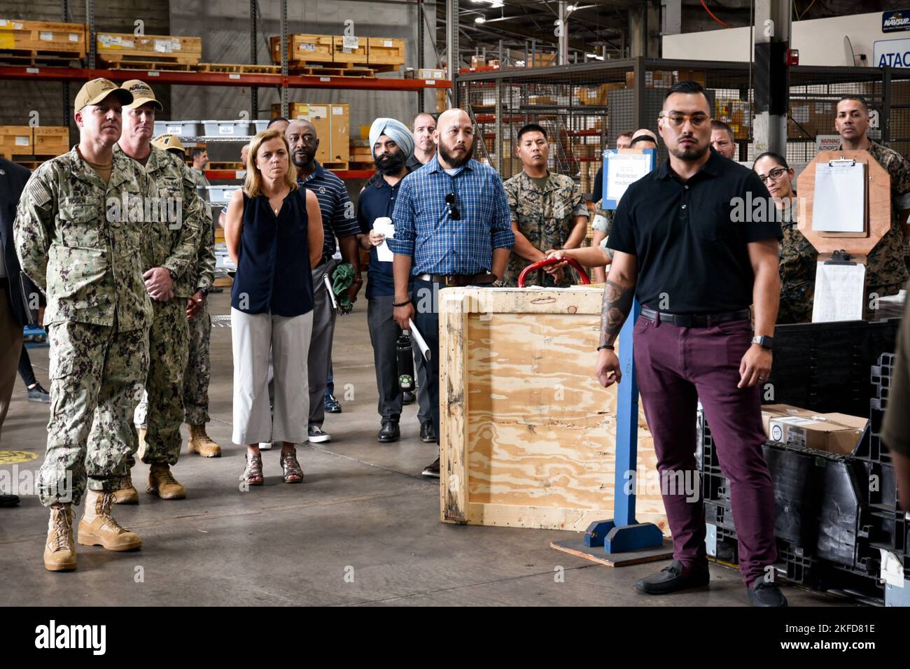 Rear Adm. Bradley Rosen, commander, Navy Region Southwest, and Capt ...