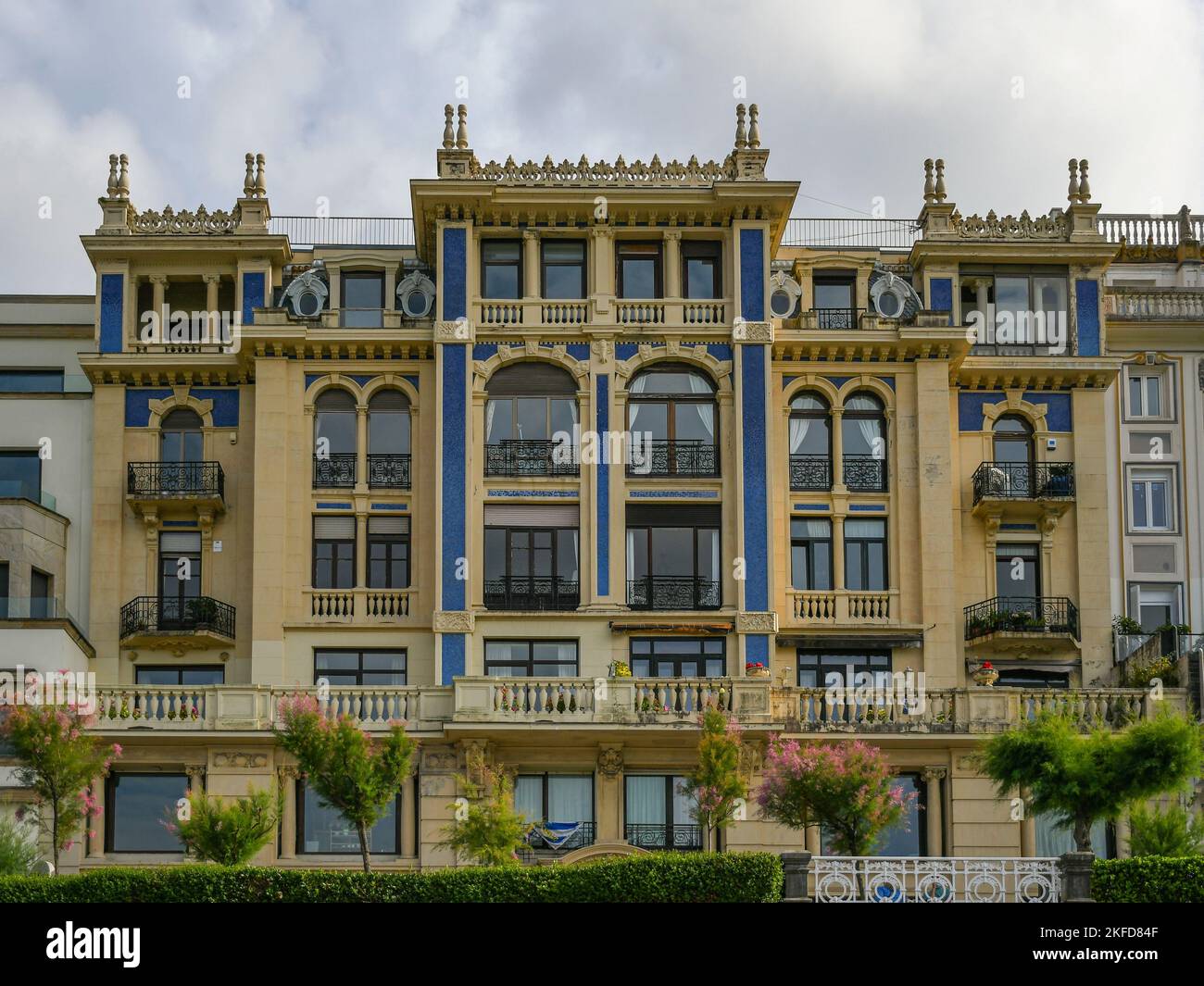 The Original architecture facing the bay of San Sebastian. Puertollano ...