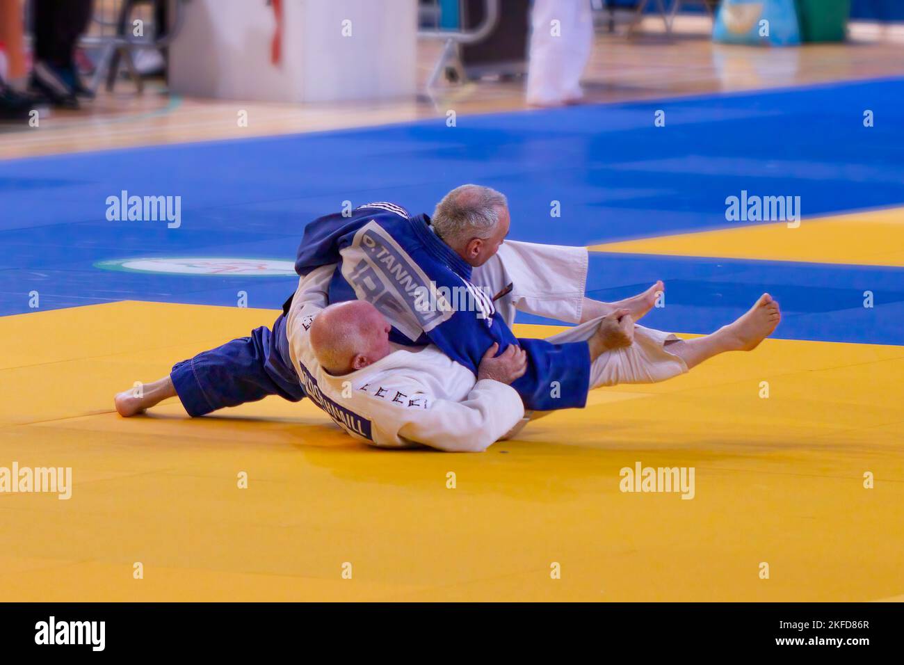 A Judo Competition IJF with fighters at arena Stock Photo - Alamy