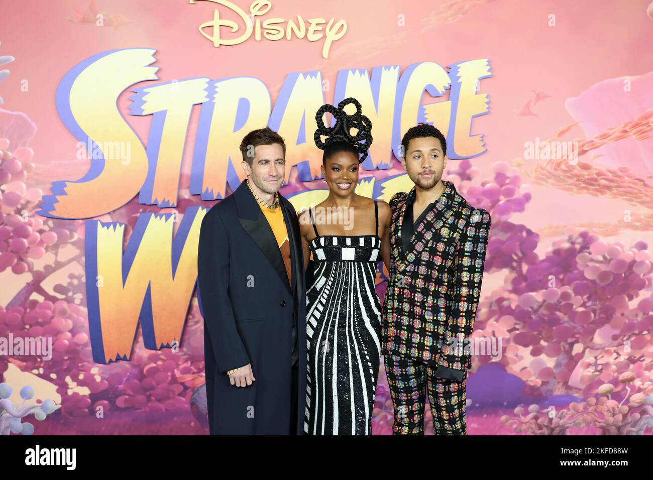Jake Gyllenhaal, Gabrielle Union and Jaboukie Young-White attend the UK ...