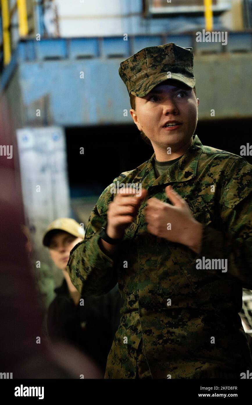 U.S. Marine Corps Cpl. Alona Radchenko, a distribution liaison Marine ...