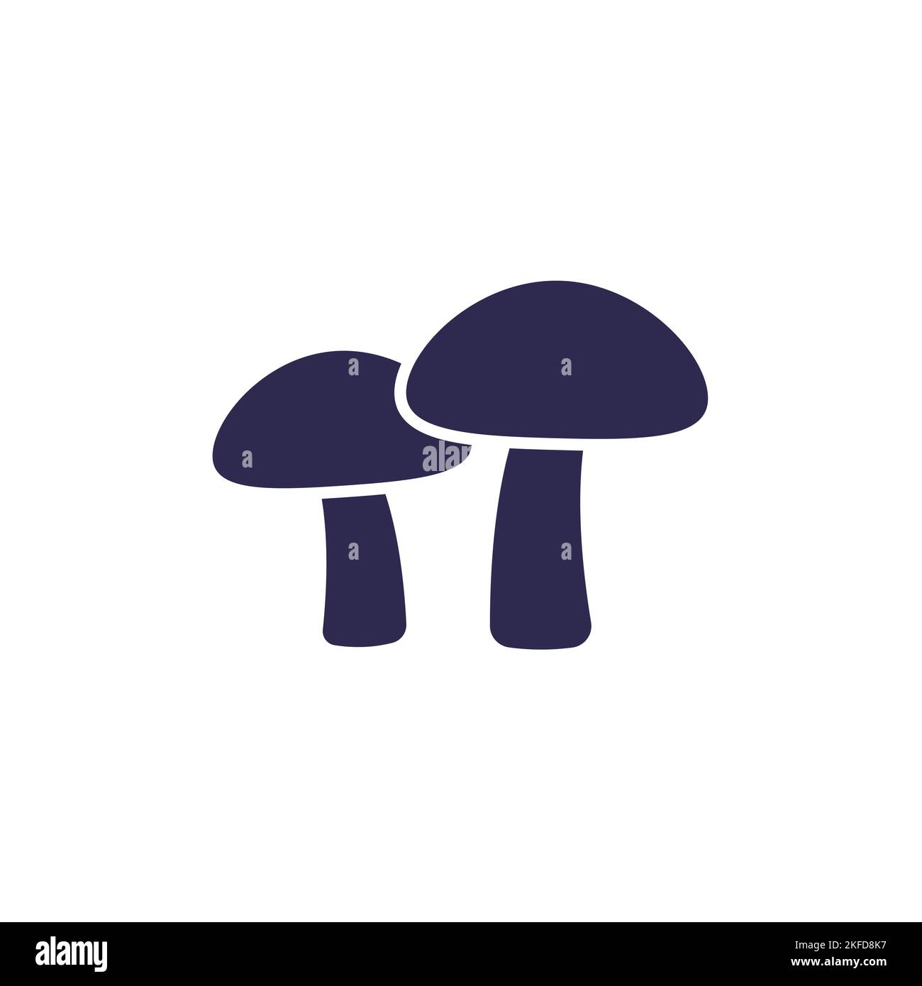 mushrooms icon on white, vector Stock Vector Image & Art - Alamy