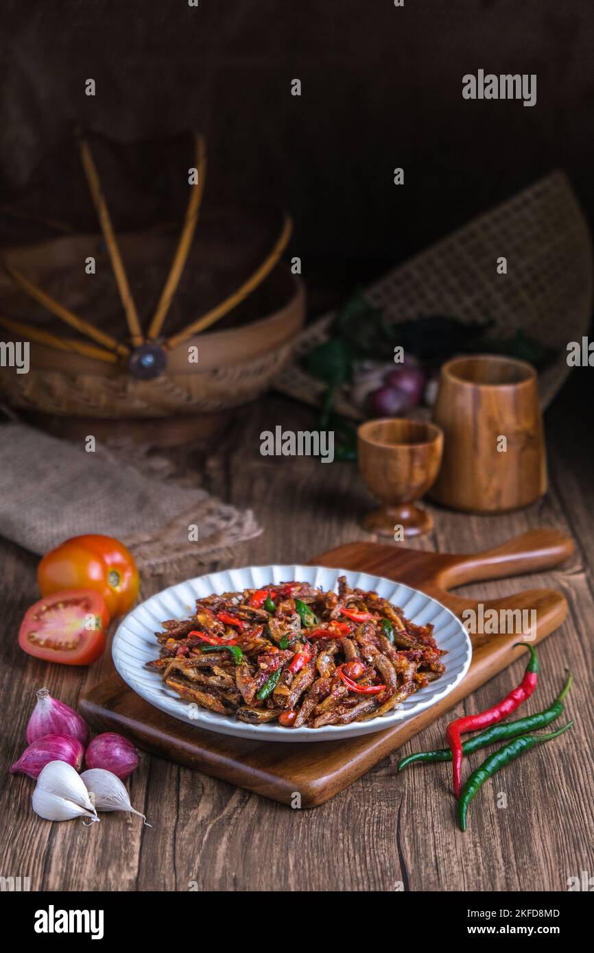 Anchovies and Beans Balado, Processed Salted Fish - Teri Kacang Balado ...