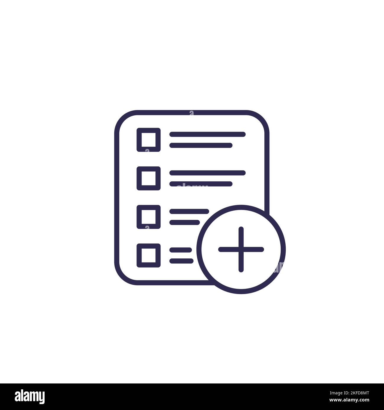 Addition into list Stock Vector Images - Alamy