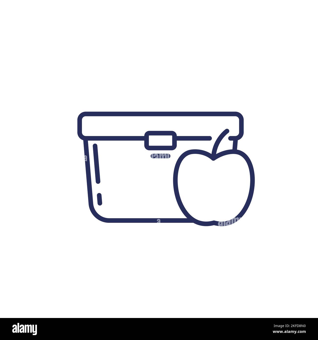 lunch box line icon, vector Stock Vector Image & Art - Alamy