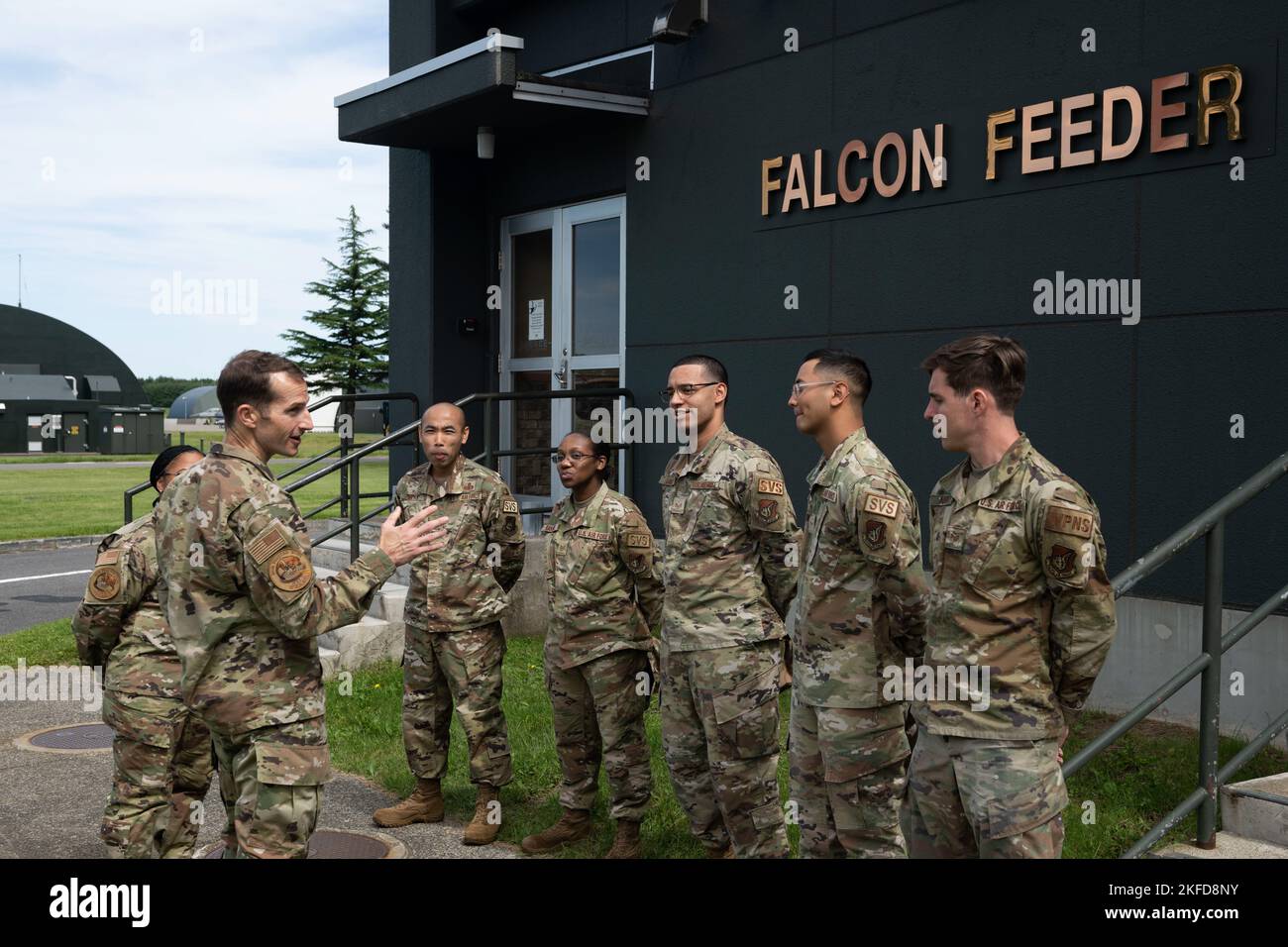 U.S. Air Force Col. Michael Richard, 35th Fighter Wing commander, and ...