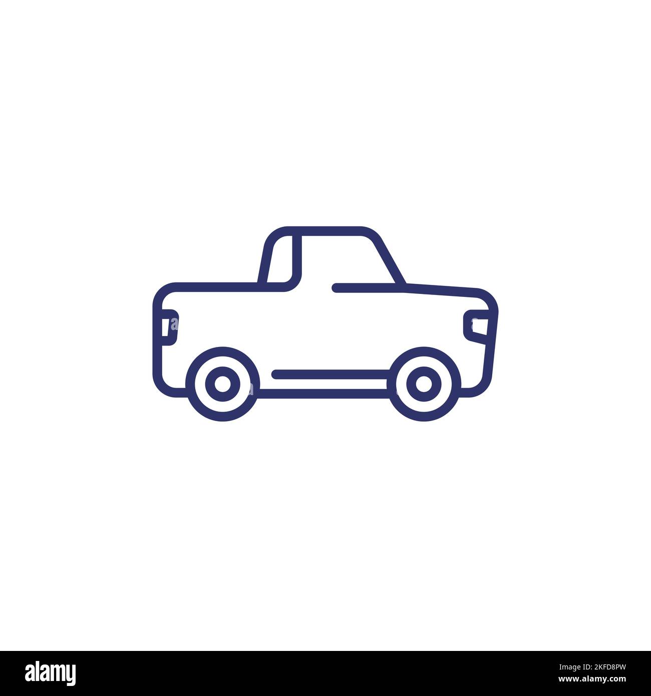 pickup truck line icon, vector Stock Vector Image & Art - Alamy