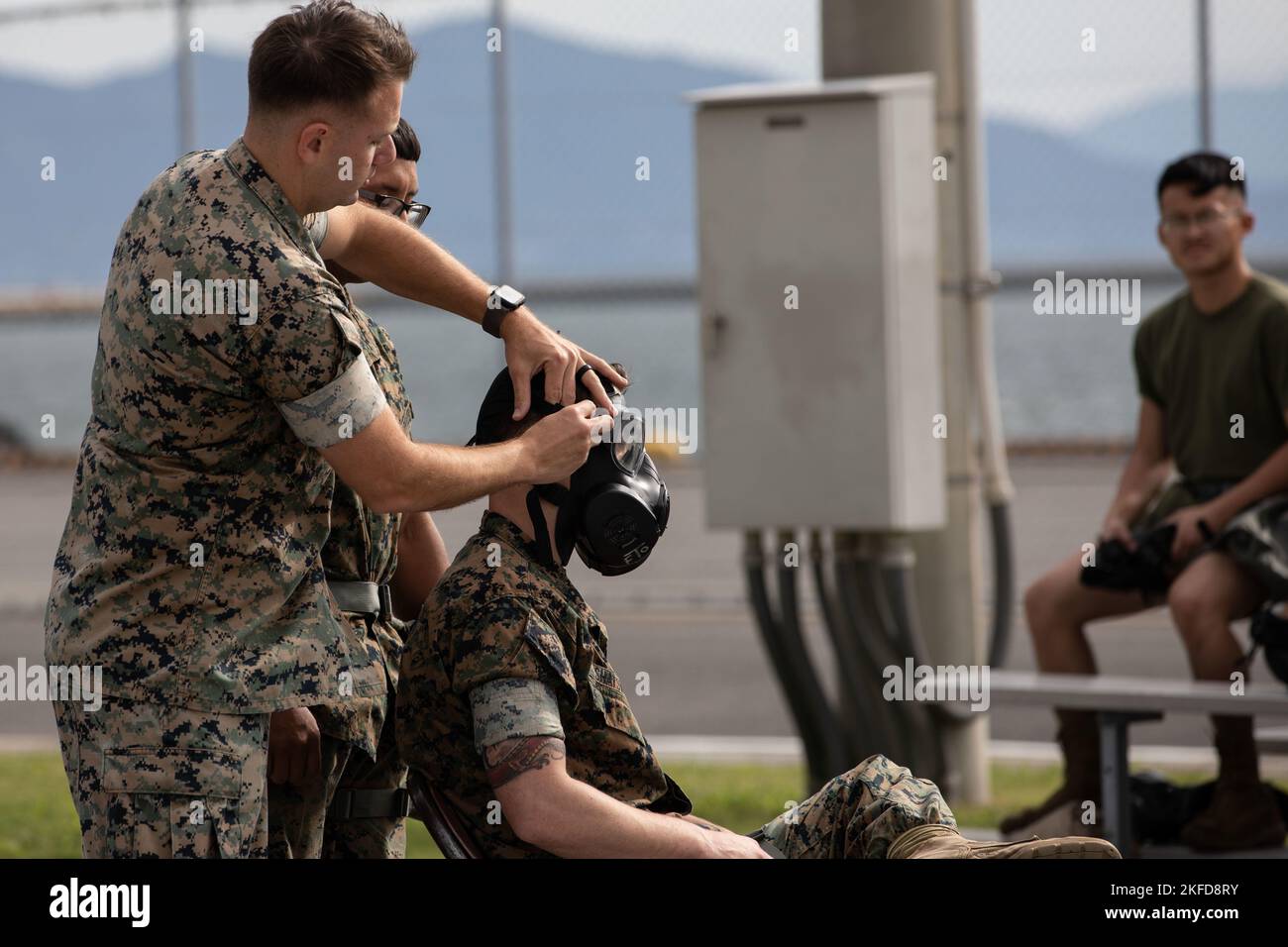 U.S. Marines Corps Cpl. Timothy Hart, a chemical, biological ...