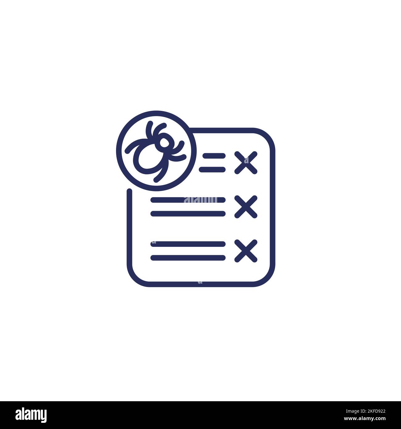 debugging line icon on white Stock Vector Image & Art - Alamy