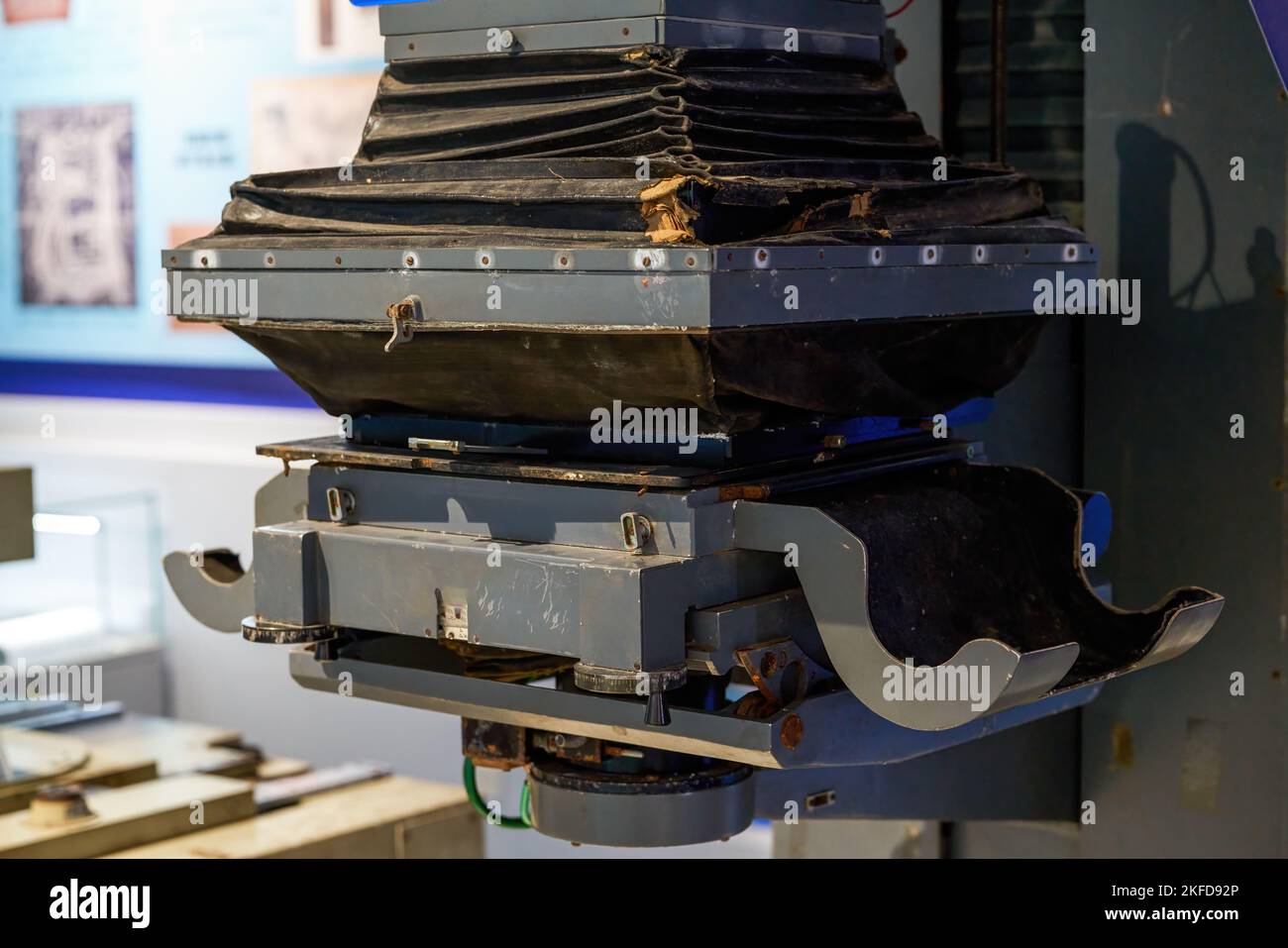 Close-up of professional instruments used in geological mining science ...