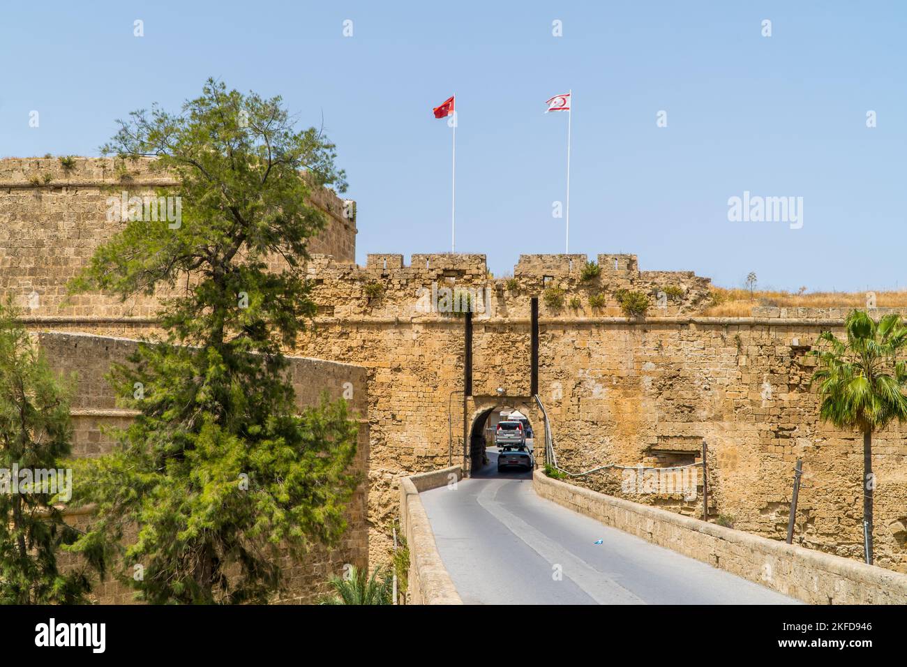 The entrance to the Walled City of Famagusta. Cyprus Stock Photo - Alamy