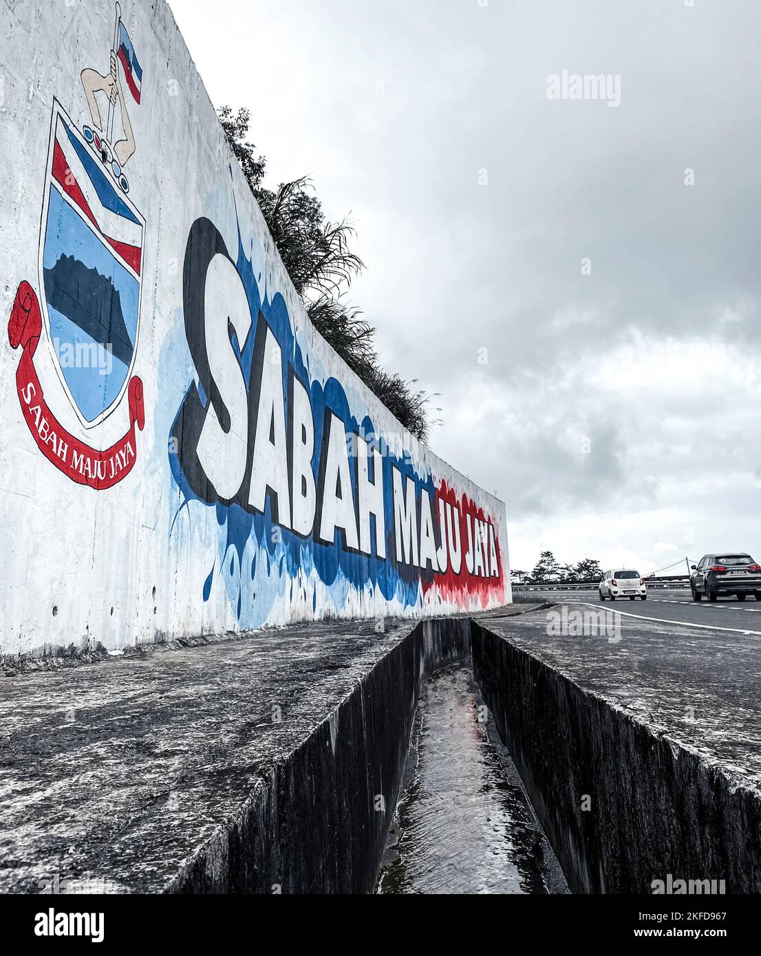 A Sabah monument sign located at the side of the road Stock Photo - Alamy