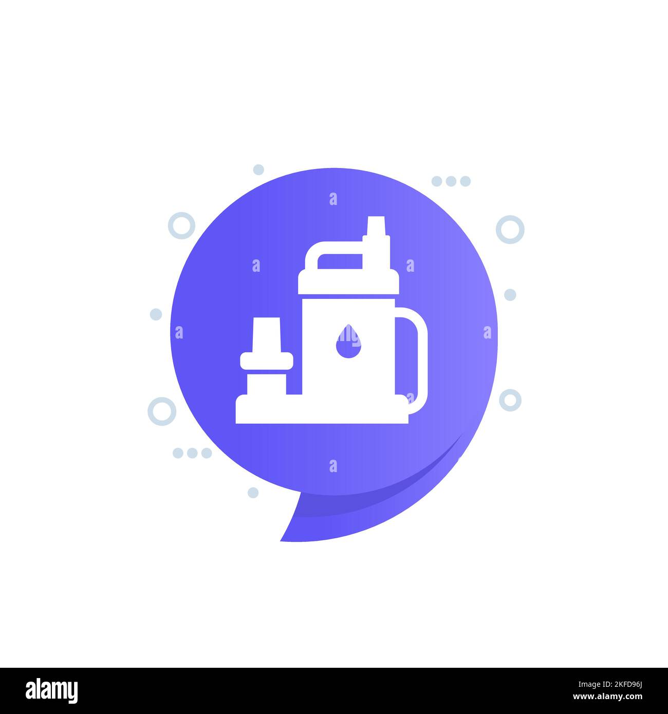 Pipe submersible pump icon hi-res stock photography and images - Alamy