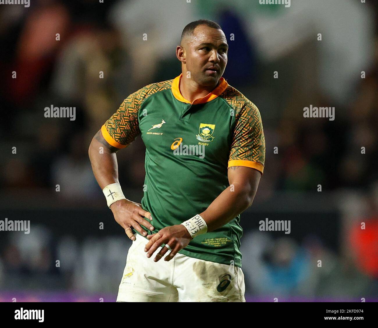 Cornal Hendricks of South Africa A during the Friendly match Bristol ...