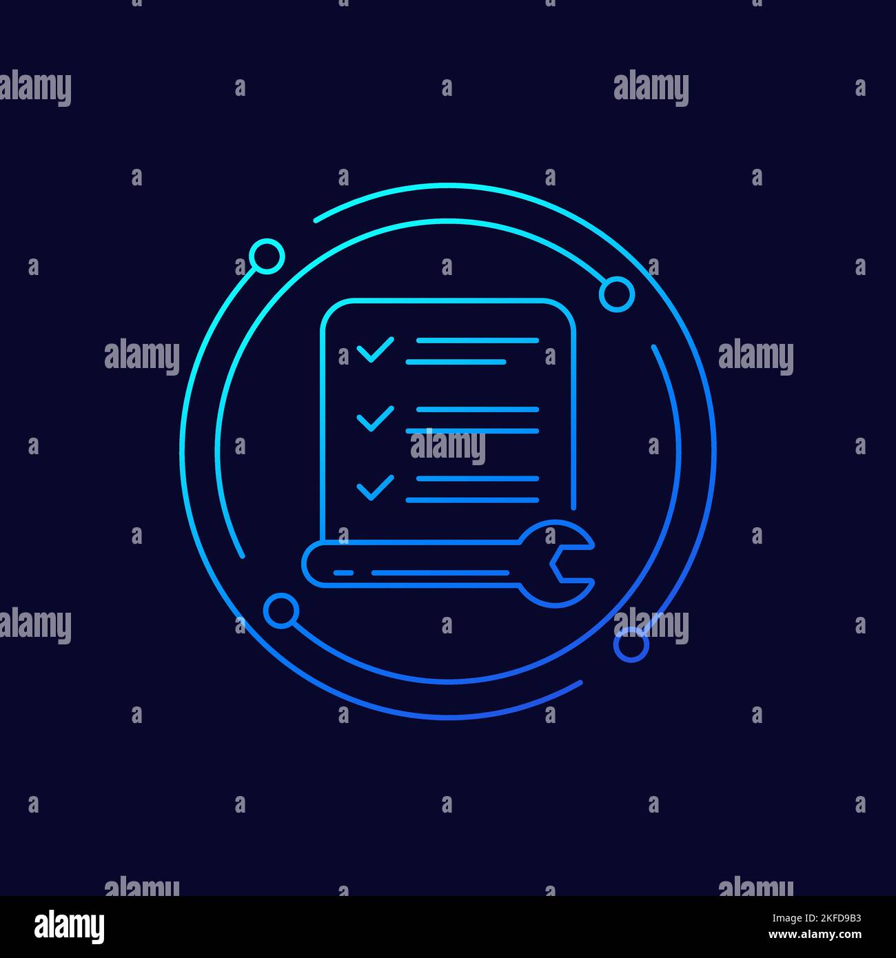 Maintenance check list Stock Vector Images - Alamy