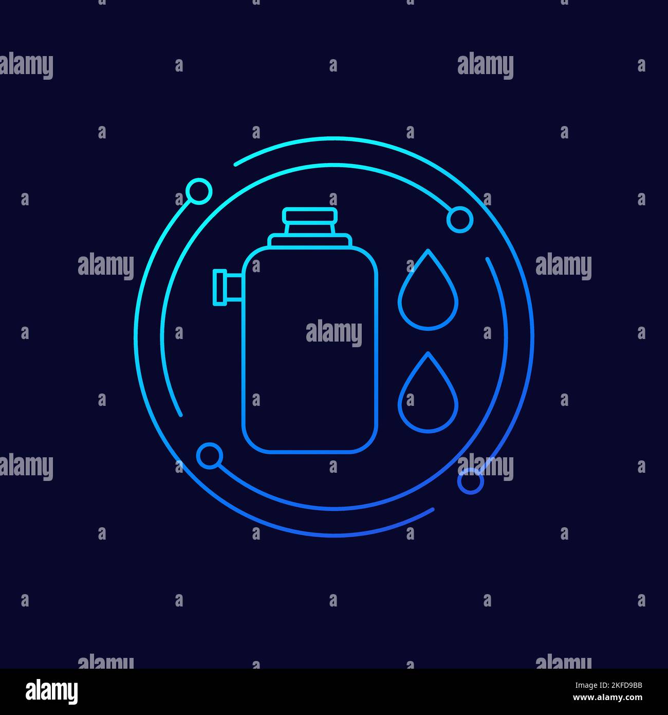 water tank icon, linear vector Stock Vector Image & Art - Alamy