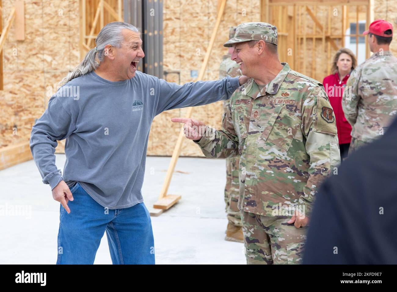 Barry Campbell, project manager with Whispering Ridge Construction, and ...