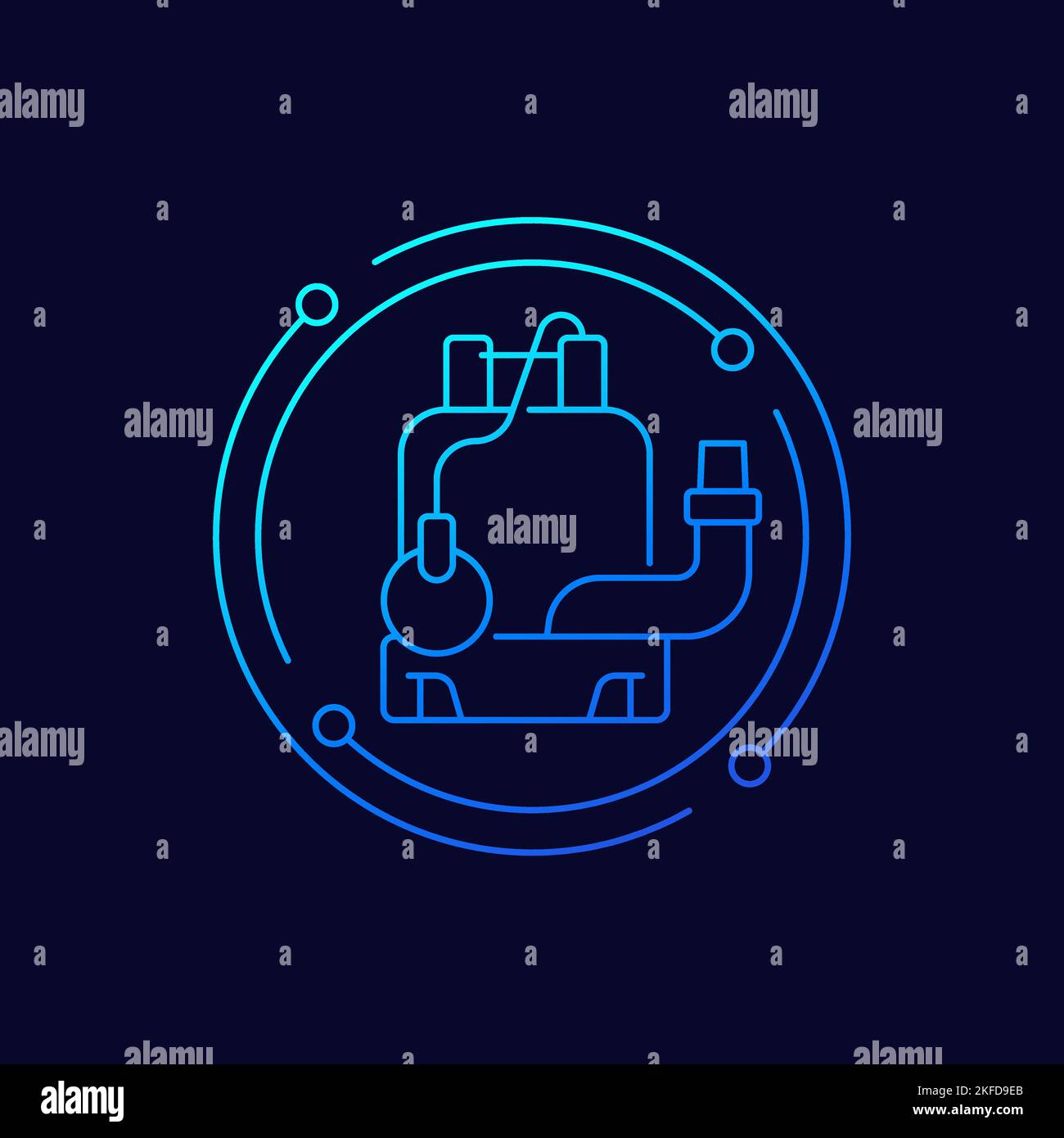 sump pump icon, linear design Stock Vector Image & Art - Alamy