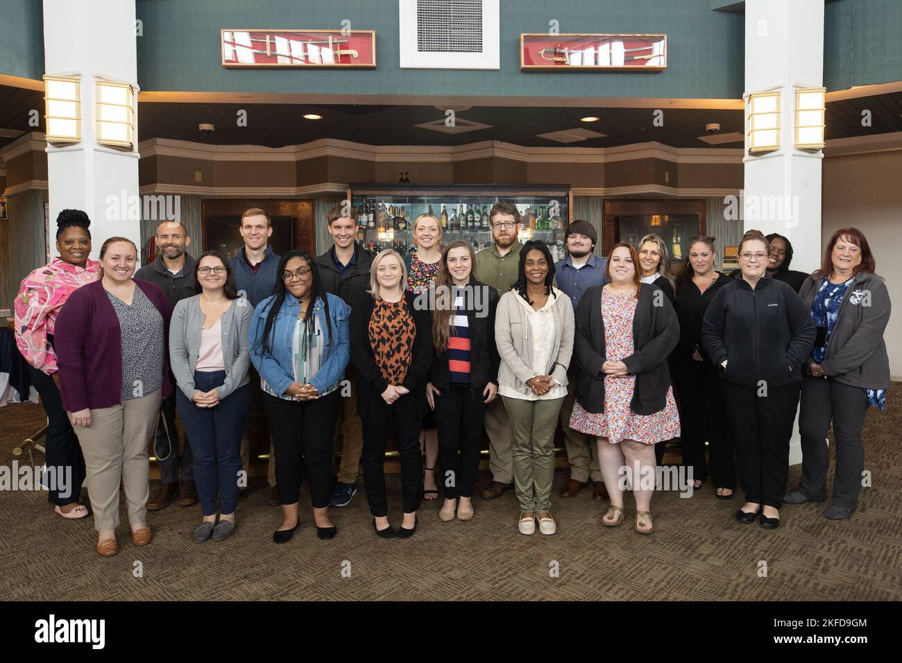 Civilian personnel from Marine Corps Base Quantico pose for a group ...