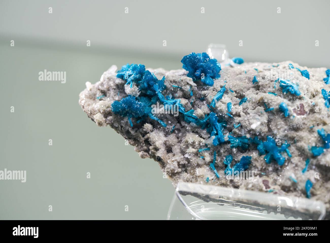 Closeup of naturally occurring rare blue crystalline ore Stock Photo ...