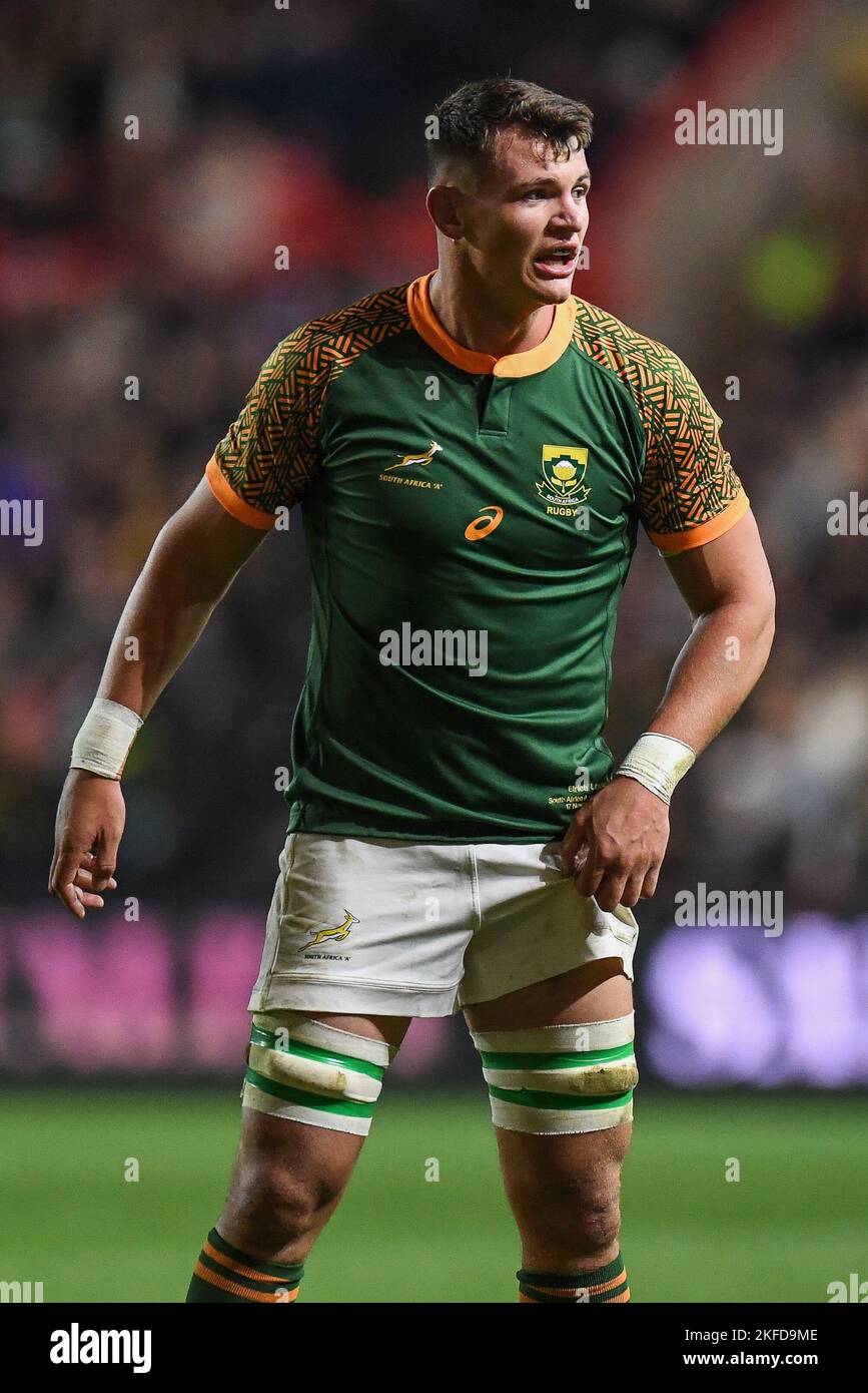 Elrigh Louw of South Africa, during the Friendly match Bristol Bears vs ...