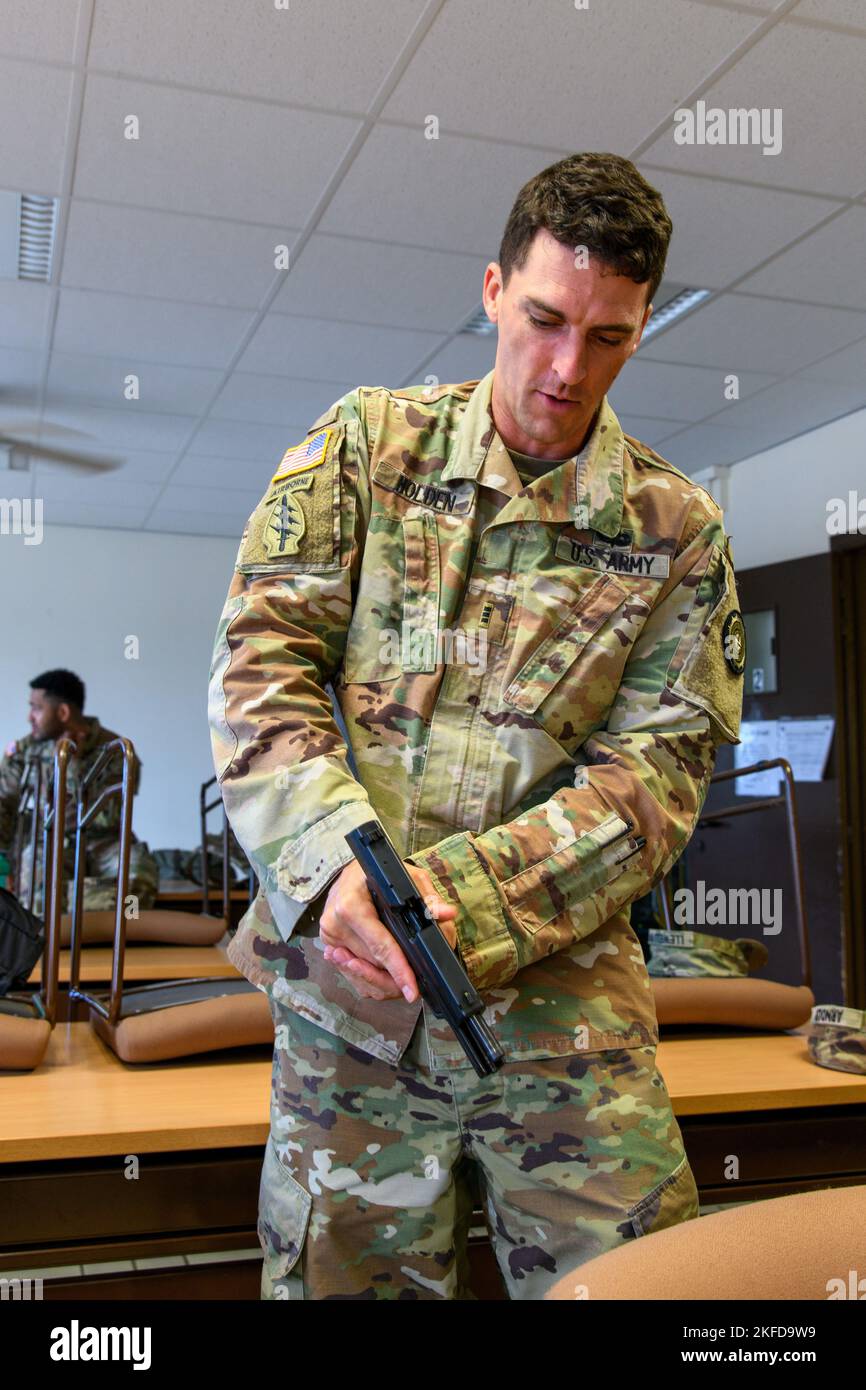 U.S. Army Chief Warrant Officer 3 William Holden, with 650th Military ...