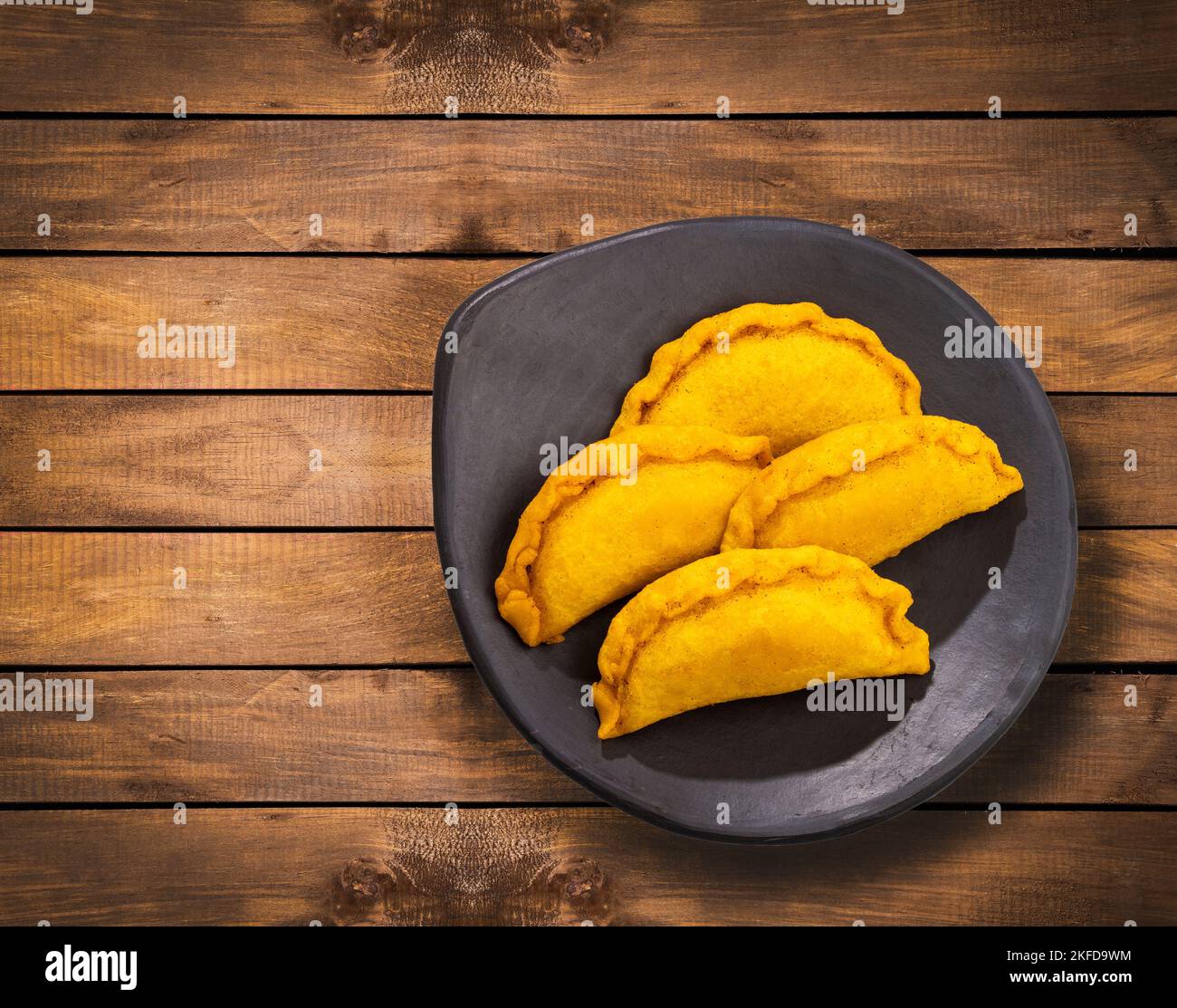 Typical homemade Colombian empanadas - Fried Colombian food Stock Photo ...