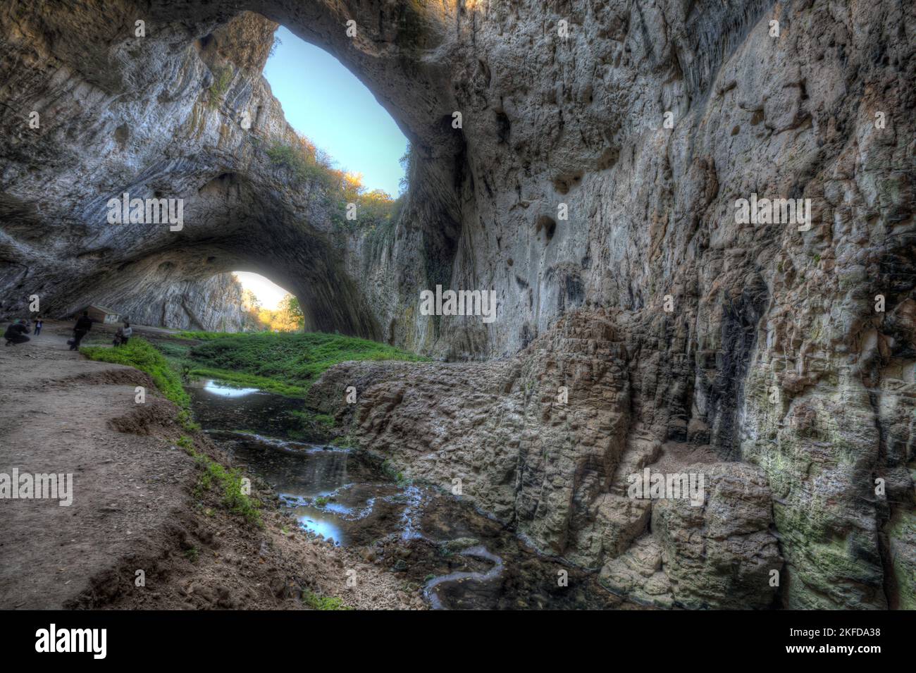 The giant Devetashka Cave natural phenomenon, near Devetaki village ...